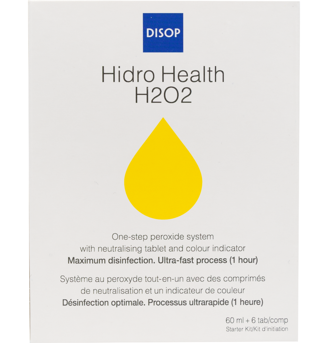 Hidro Health H2O2 Reisegröße 60ml + 6 Tabletten